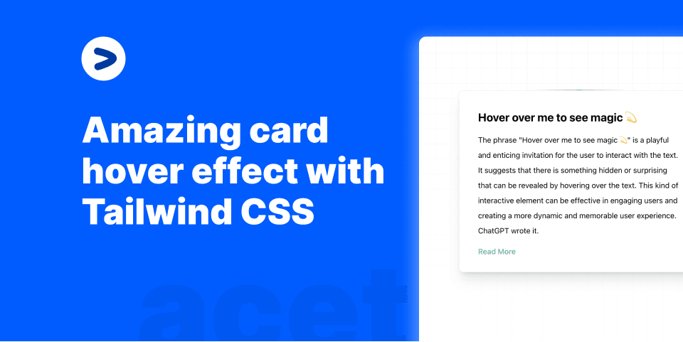 Amazing card hover effect with Tailwind CSS | Aceternity